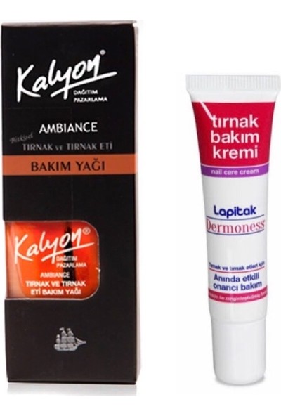 Kalyon Tırnak ve Tırnak Eti Bakım Yağı 11 ml + Lapitak Tırnak Bakım Kremi 15 ml