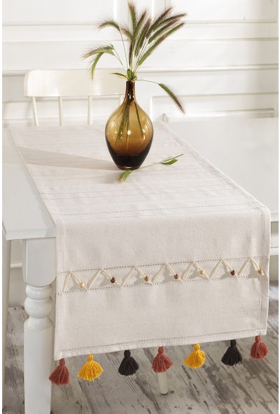 Ödel Home Ajurlu Boncuk Aralı Runner