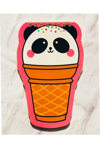 Kiwoodesign Şekilli Defter Panda Dondurma Kiwoodesign Şekilli Defter Panda Dondurma