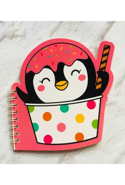Kiwoodesign Şekilli Defter Penguen Dondurma Kiwoodesign Şekilli Defter Penguen Dondurma