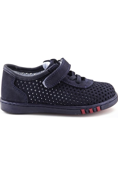 Minipicco Unisex Çocuk Lacivert Deri Ayakkabı