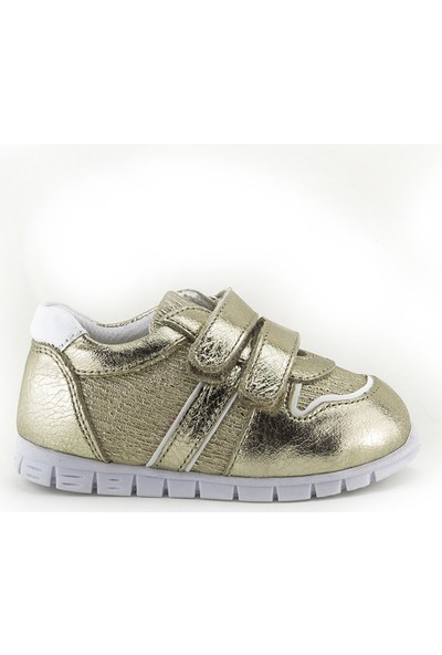 Minipicco Kız Çocuk Altın Deri Ayakkabı