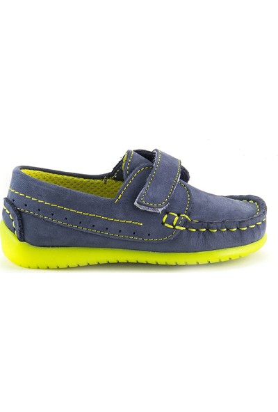 Minipicco Unisex Çocuk Kot Deri Ayakkabı