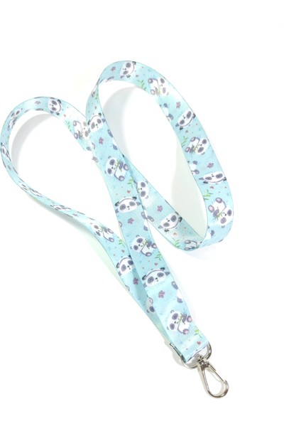 Çatı Medikal Panda Desenli Yaka Kartı & Boyun Askı İpi