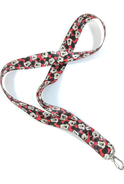 Çatı Medikal Mickey Mouse Desenli Yaka Kartı & Boyun Askı İpi
