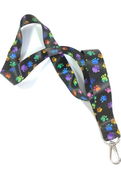 Çatı Medikal Pati Desenli Yaka Kartı & Boyun Askı İpi