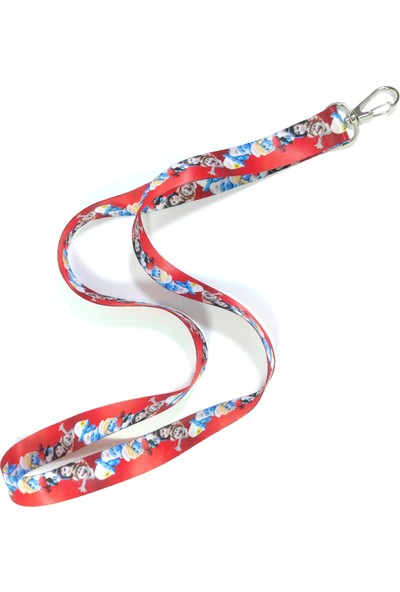 Çatı Medikal Şirinler Desenli Yaka Kartı & Boyun Askı İpi