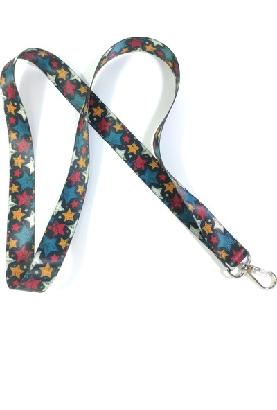 Çatı Medikal Yıldız Desenli Yaka Kartı & Boyun Askı İpi
