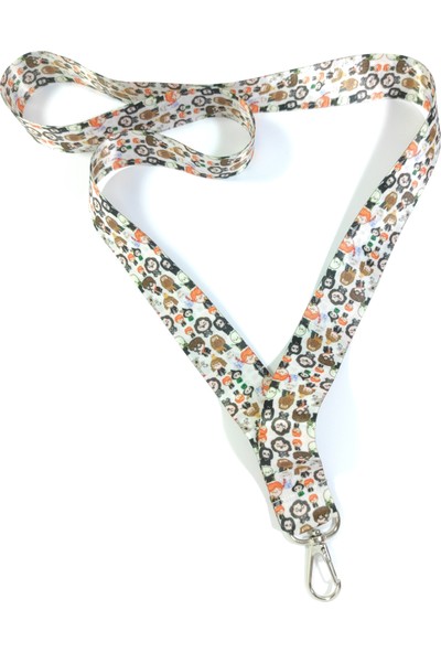 Çatı Medikal Beyaz Renk Harry Potter Desenli Yaka Kartı & Boyun Askı İpi