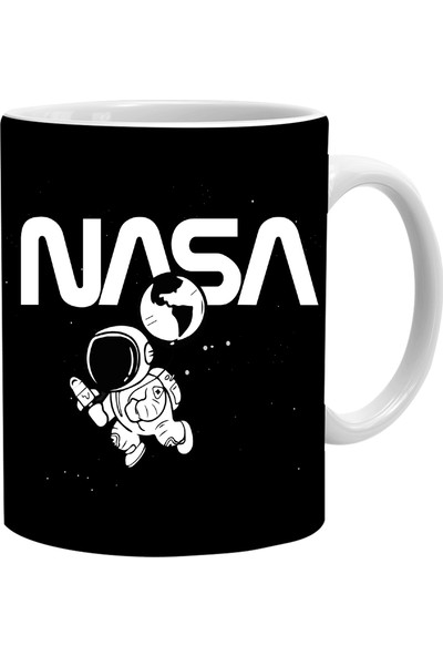 Flipped Nasa Astronot Tasarım Kupa Bardak Flipped Nasa Astronot Tasarım Kupa Bardak