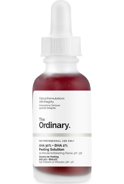 The Ordinary Aha 30% + Bha 2% Peeling Solution 30ML The Ordinary Aha 30% + Bha 2% Peeling Solution 30ML