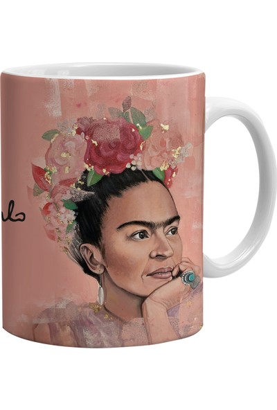 Game Boss Frida Kahlo Tasarım Kupa Bardak Game Boss Frida Kahlo Tasarım Kupa Bardak