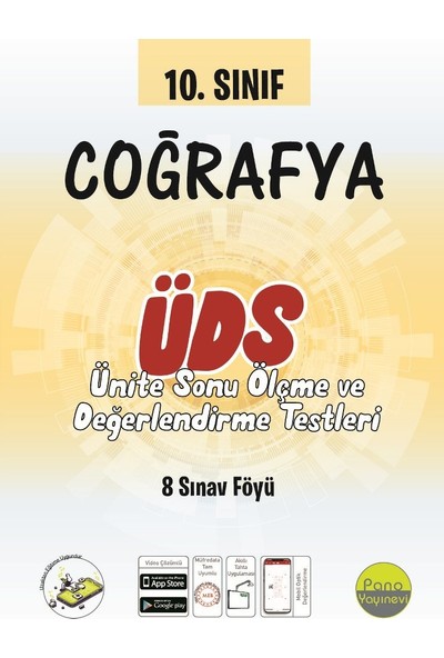 Pano 10. Sınıf Coğrafya Ünite Değerlendirme Sınavı (8 Sınav)