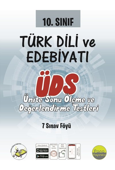 Pano 10. Sınıf Türk Dili ve Edebiyatı Ünite Değerlendirme Sınavı (7 Sınav)