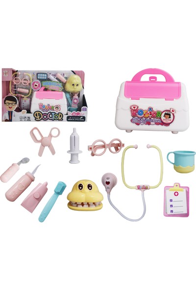 Toys e Toys 12 Parça Çantalı Oyuncak Dişçi Seti