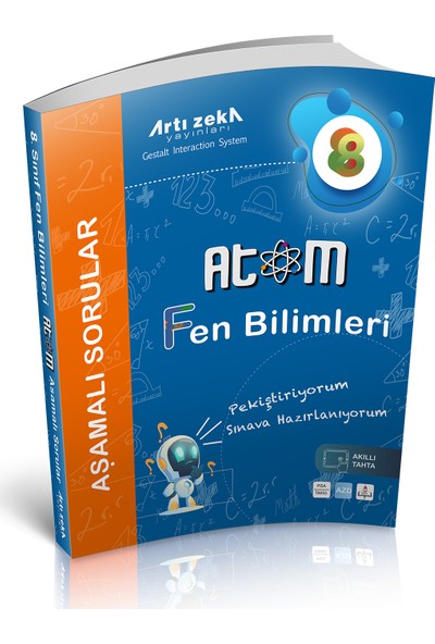 Artı Zeka Yayınları 8.sınıf Fen Bilimleri Atom Aşamalı Soru Bankası