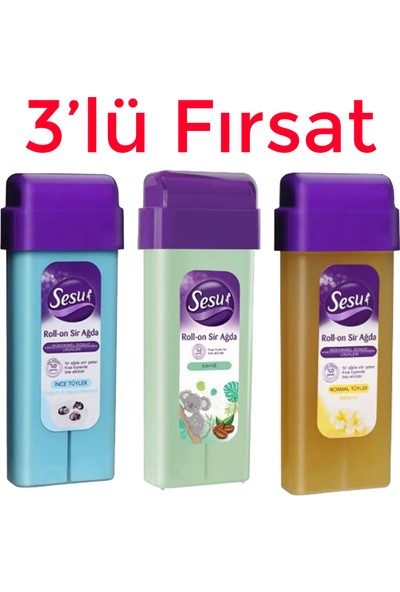 Sesu Roll-On Sir Ağda 3'lü Fırsat Seti Sesu Roll-On Sir Ağda 3'lü Fırsat Seti