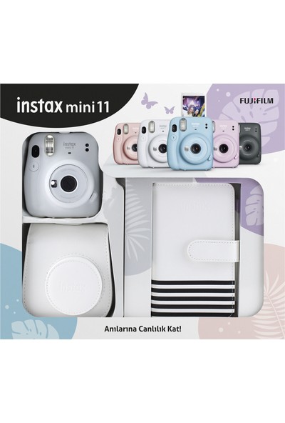 Fujifilm Instax Mini 11 Laporta Albümlü Beyaz Kit Fujifilm Instax Mini 11 Laporta Albümlü Beyaz Kit