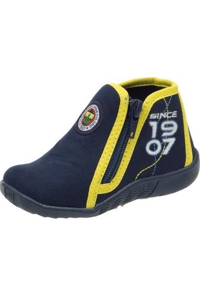 Hakan Çanta 58502 Fermuarlı Fenerbahçe Çocuk Panduf Kreş Ev Ayakkabısı