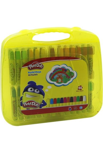 Play-Doh PA013 48 Renk Pastel Boya Çantalı