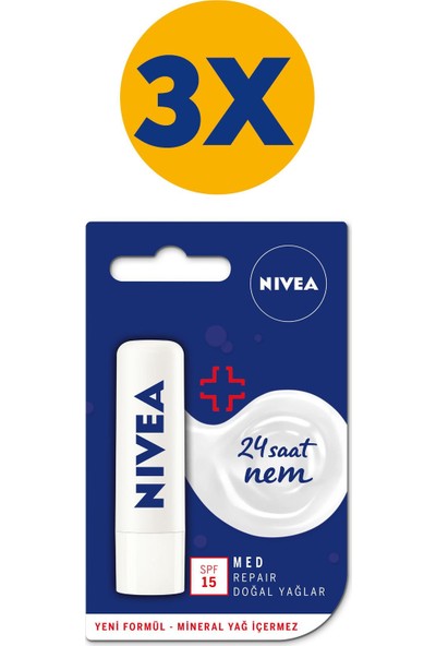 Nlc Dudak Kremi Med Repaır 4,8g x 3 Nlc Dudak Kremi Med Repaır 4,8g x 3