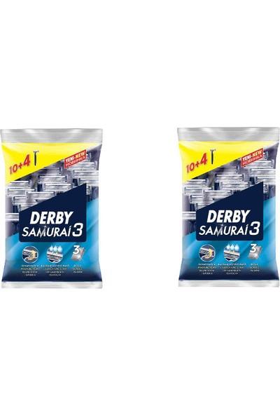 Derby Samurai 3 10+4 Poşet x 2 Adet