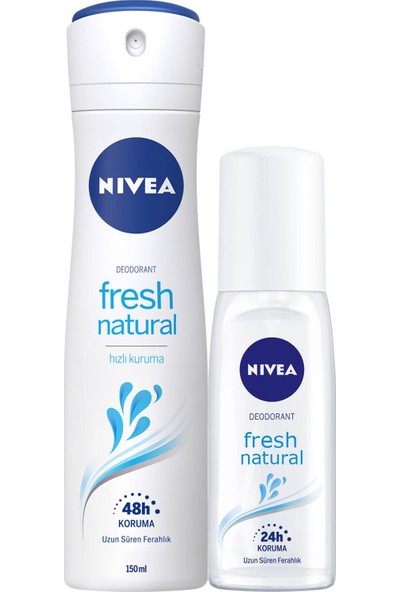 Nivea Pump Sprey Fresh Kadın + Nivea Kadın Sprey Deodorant 150 mlwhıte
