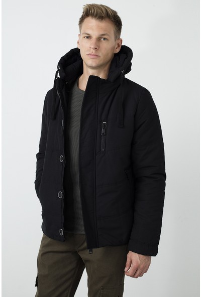 Buratti Çıkarılabilir Kapüşonlu Ekstra Slim Fit Mont Erkek Mont 556B5050