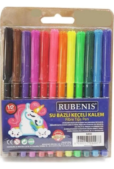 Rubenis-Keçeli Kalem 12 Renk