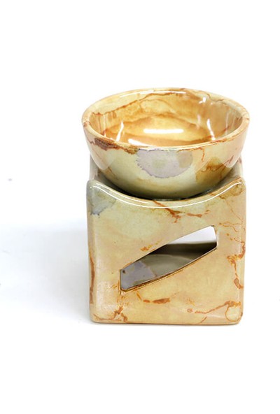 Iyi Uyku Buhurdanlık Şömine Tipi - Seramik Mermer Desenli Iyi Uyku Buhurdanlık Şömine Tipi - Seramik Mermer Desenli