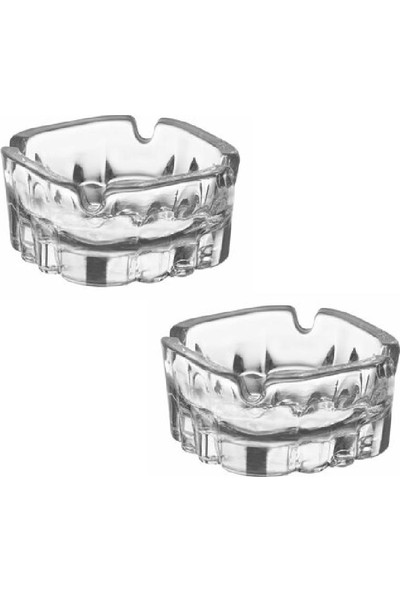 Lav Karina Cam Küllük - 2'li Büyük Kül Tablası Lav Karina Cam Küllük - 2'li Büyük Kül Tablası
