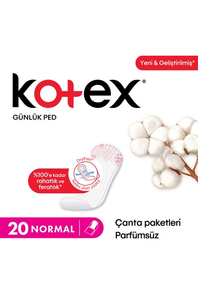 Kotex Anydays Normal Ped 20'li