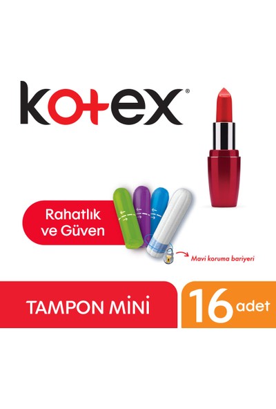 Kotex Tampon Mini 16'lı Kotex Tampon Mini 16'lı