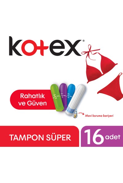 Kotex Tampon Super 16'lı Kotex Tampon Super 16'lı