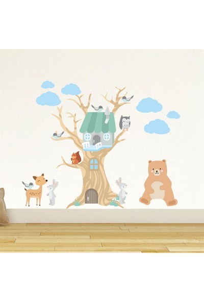 DekorLoft Orman Evi ve Ceylan Çocuk Odası Duvar Sticker CS-861 DekorLoft Orman Evi ve Ceylan Çocuk Odası Duvar Sticker CS-861