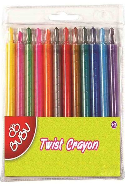 Bu-Bu Twist 12'li Mum Boya 00044