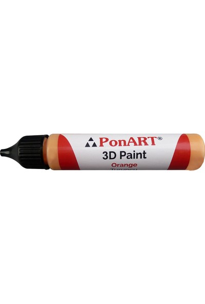 Ponart 3D Paint 30 ml Turuncu Boncuk Boya 1804 Ponart 3D Paint 30 ml Turuncu Boncuk Boya 1804