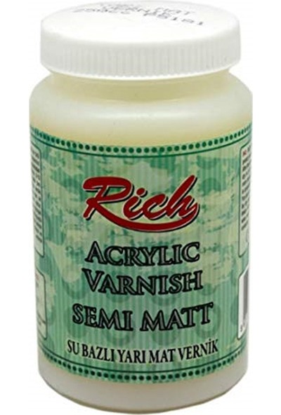 Rich Yarı Mat Vernik Su Bazlı 250 cc