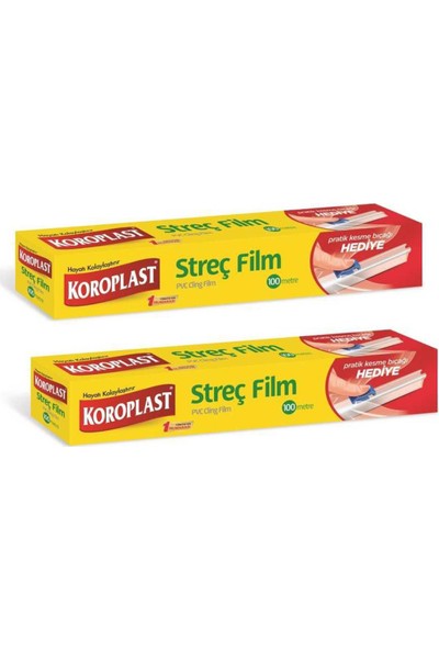 Koroplast 100 mt Streç Film Kesme Bıçağı Hediye 2'li