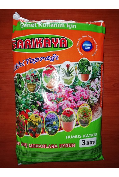 Sarıkaya Humus Katkılı 3 Litre Bitki Toprağı Sarıkaya Humus Katkılı 3 Litre Bitki Toprağı