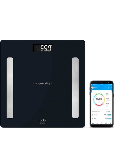 Polosmart PSC04 Smartlight Yağ Ölçer Akıllı Bluetooth Tartı Baskül