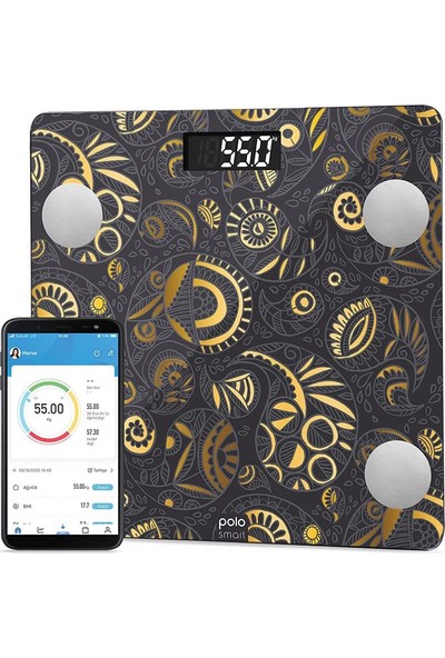 Polosmart PSC04 Derin Yağ Ölçer Akıllı Bluetooth Tartı Baskül Polosmart PSC04 Derin Yağ Ölçer Akıllı Bluetooth Tartı Baskül