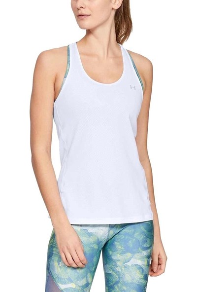 Under Armour Heatgear Armour Racer Kadın Atlet Beyaz Under Armour Heatgear Armour Racer Kadın Atlet Beyaz
