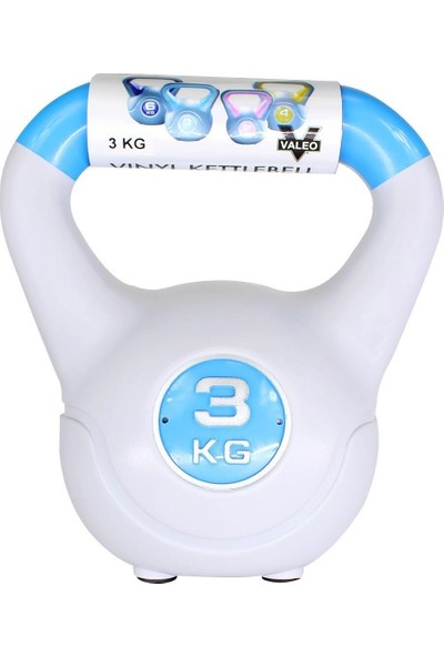 Valeo Vinyl Kettlebell 3 kg Valeo Vinyl Kettlebell 3 kg