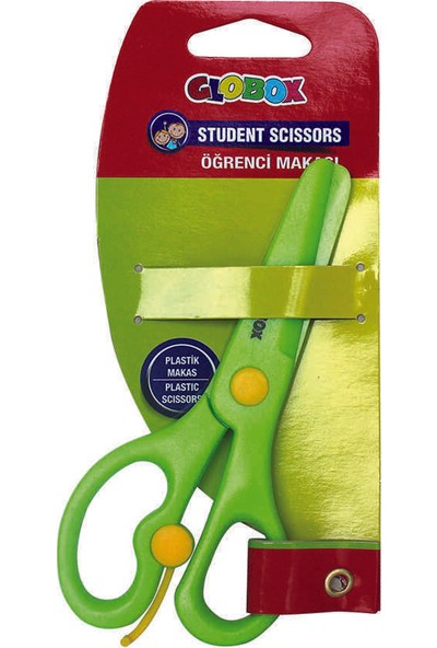 Globox Plastik Küt Uçlu Yaylı Ögrenci Makası