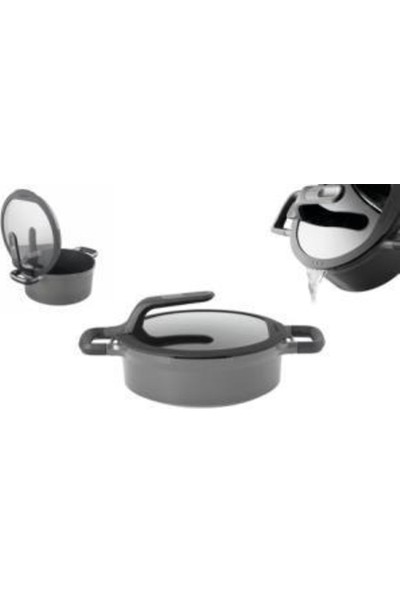 Berghoff Gem Stay Cool Pilav Tenceresi Gri 28 cm - 2307423