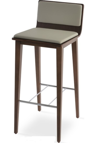 Adas Sandalye Ahşap Bar Sandalye