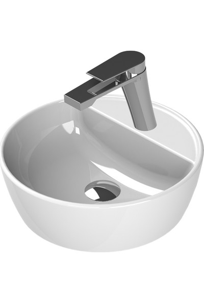 Turkuaz 42 cm One Batarya Delikli Lavabo 076400 Turkuaz 42 cm One Batarya Delikli Lavabo 076400