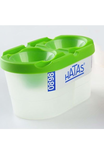 Hatas Fırça Temizleme Kabı Çiftli Kapaklı Plastik Hatas Fırça Temizleme Kabı Çiftli Kapaklı Plastik