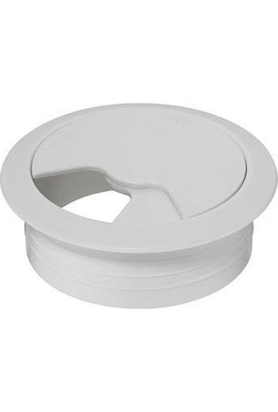 Zubizubi Masa Üstü Kablo Kanalı Deliği Kapağı Beyaz 6 cm Zubizubi Masa Üstü Kablo Kanalı Deliği Kapağı Beyaz 6 cm